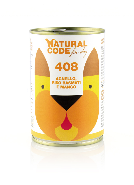 Natural Code DOG 408 lamb, basmati rice and mango 400g / Natural Code ...