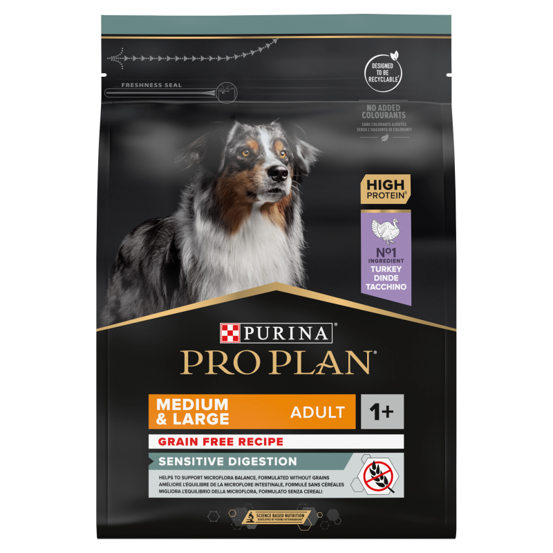 Purina Pro Plan GF Sensitive Digestion Medium Large Adult 2,5kg / Pro ...